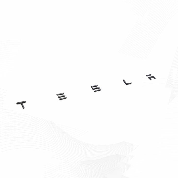TESLA Letter Badge - Model Y / Model 3 - Tessories Australia